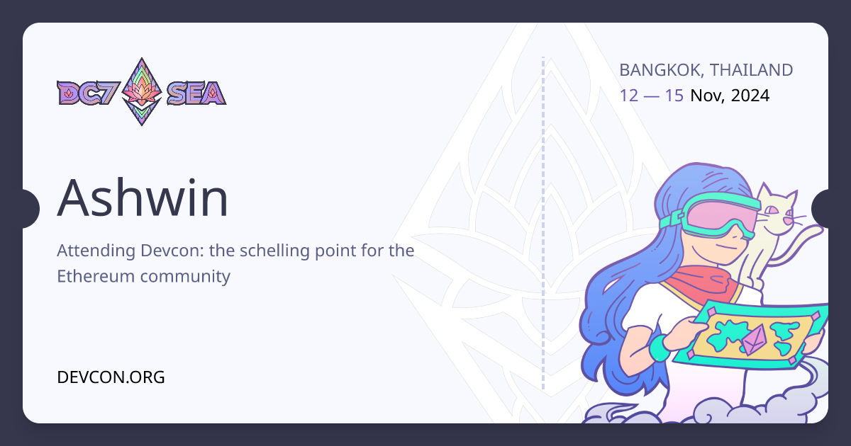 Join me @ Devcon 2026