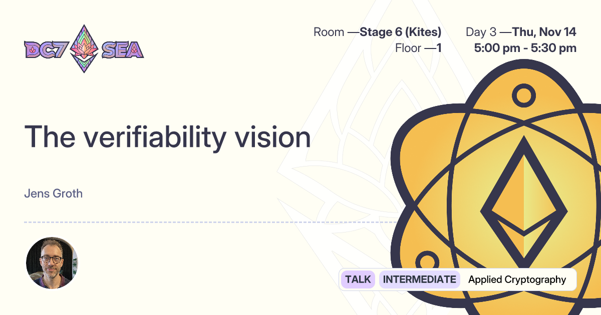 The verifiability vision @ Devcon SEA