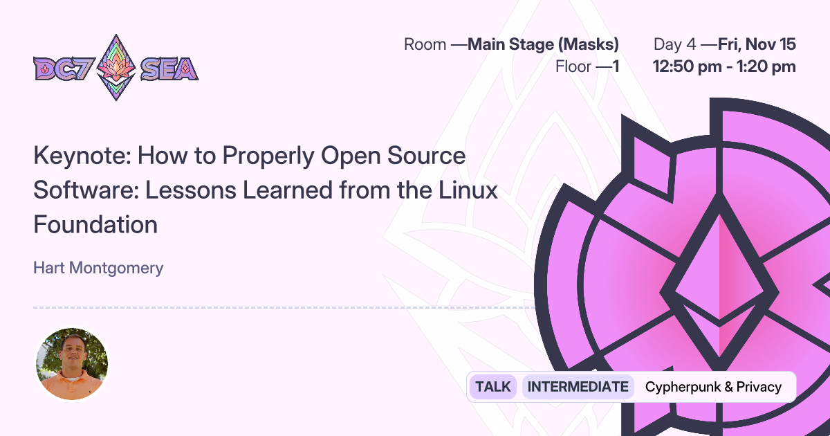 Keynote: How to Properly Open Source Software: Lessons Learned from the Linux Foundation ...