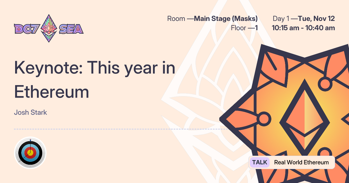 Keynote: This year in Ethereum @ Devcon SEA