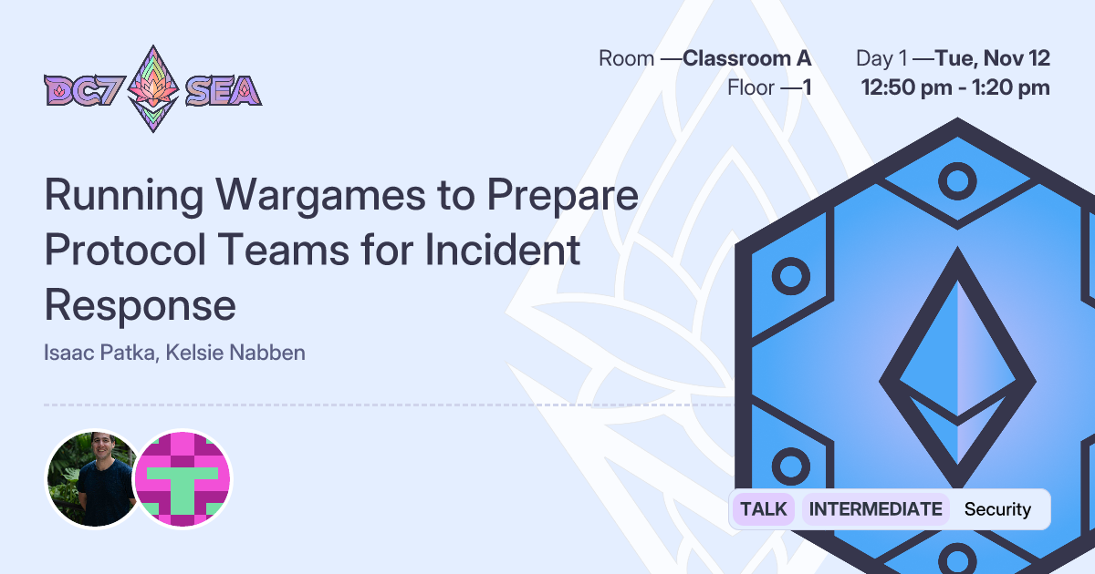 Running Wargames to Prepare Protocol Teams for Incident Response ...