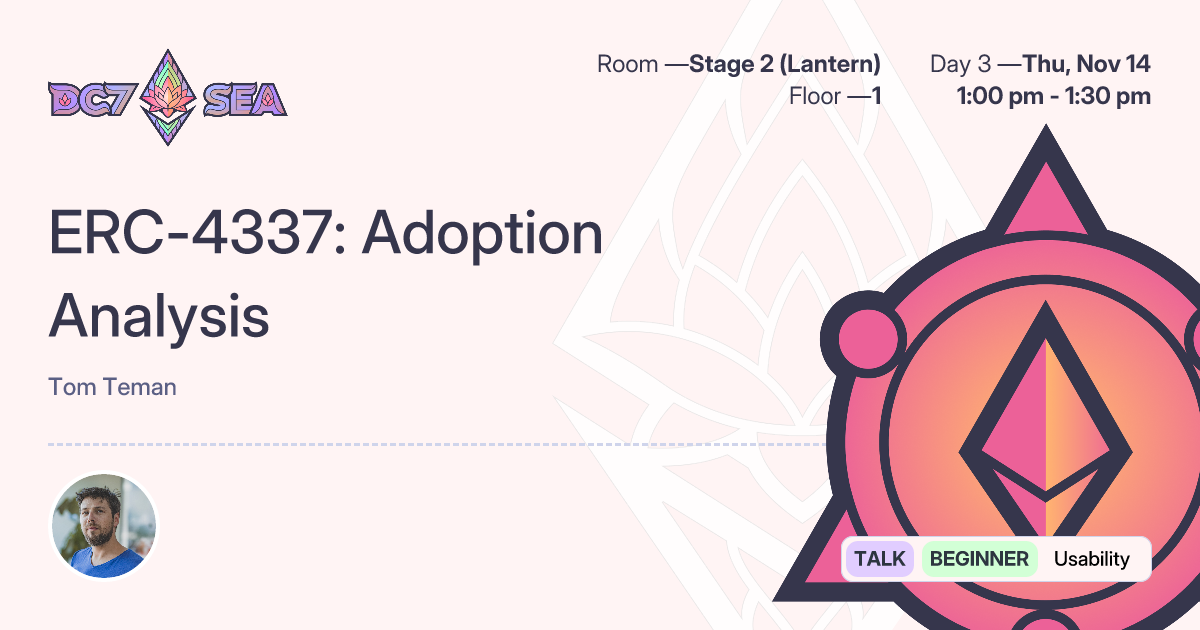 ERC-4337: Adoption Analysis @ Devcon SEA