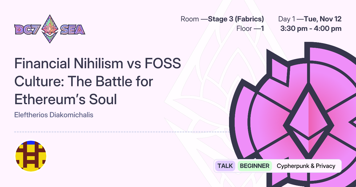 Financial Nihilism vs FOSS Culture: The Battle for Ethereum’s Soul ...