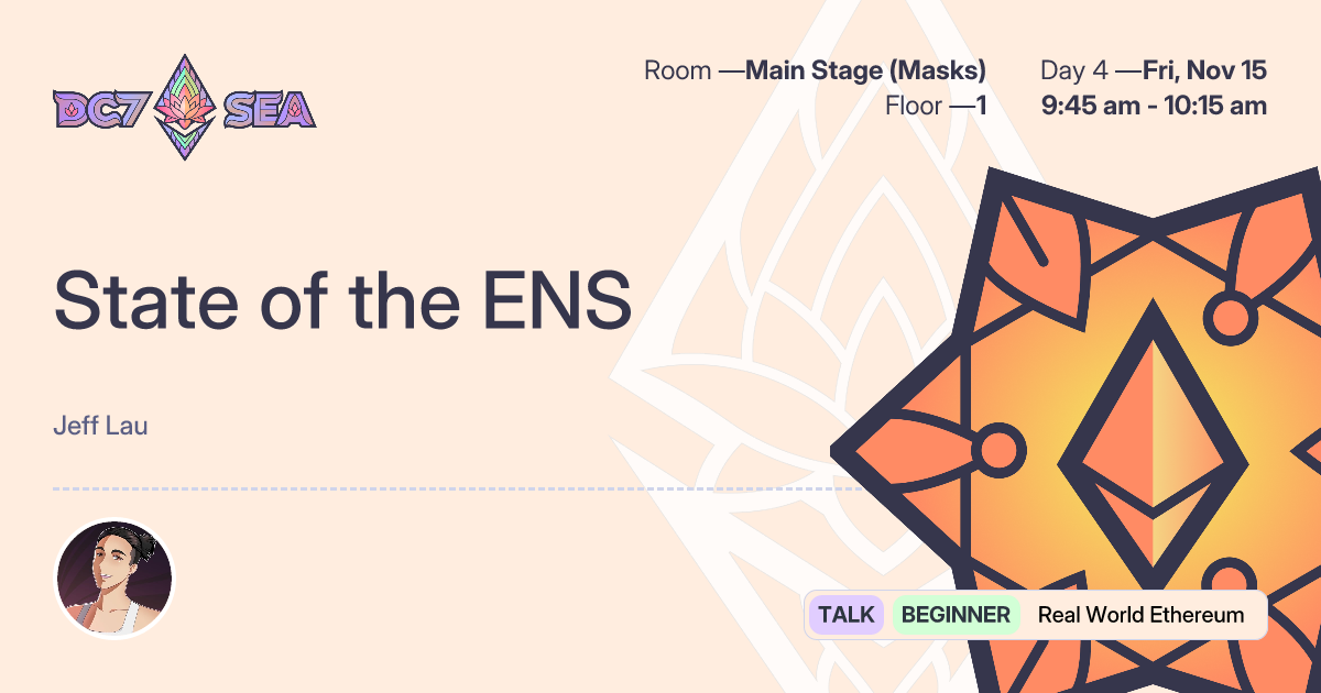 State of the ENS @ Devcon SEA