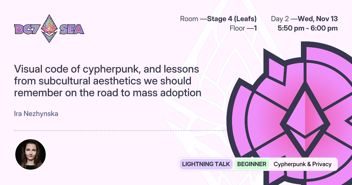 Visual code of cypherpunk, and lessons from subcultural aesthetics we should remember on the ...
